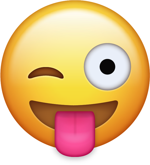 Silly Emoji - Emoji Png (614x681), Png Download