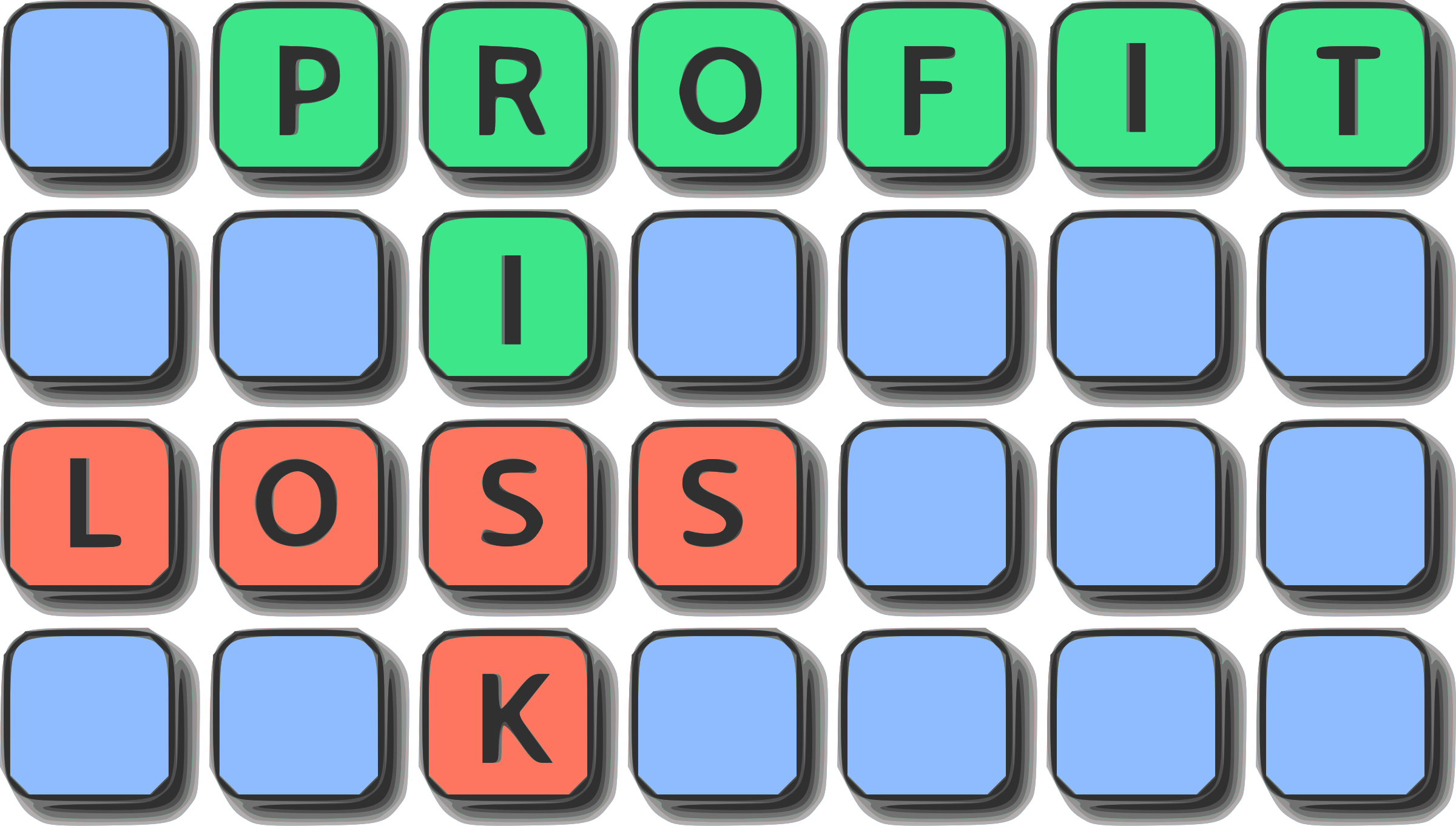 This Free Icons Png Design Of Profit Risk Loss (2400x1362), Png Download