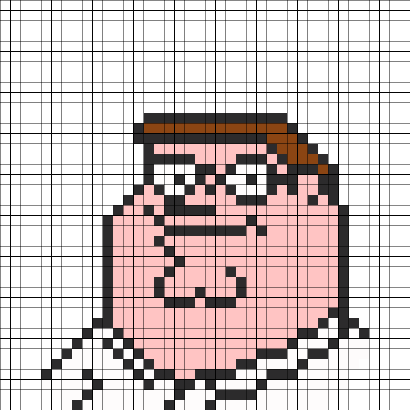 Peter Griffin Perler Bead Pattern / Bead Sprite - Peter Griffin Pixel ...