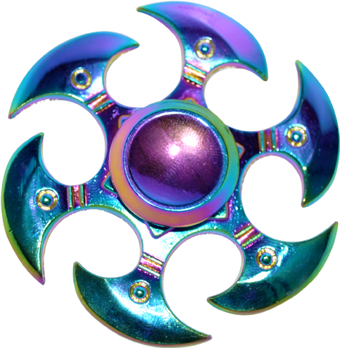 Rotating - Fidget Spinner (600x600), Png Download