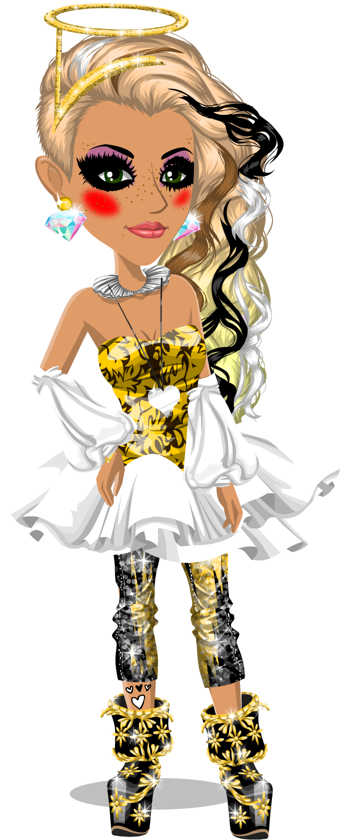 Msp Punk Angel - Illustration (824x1700), Png Download