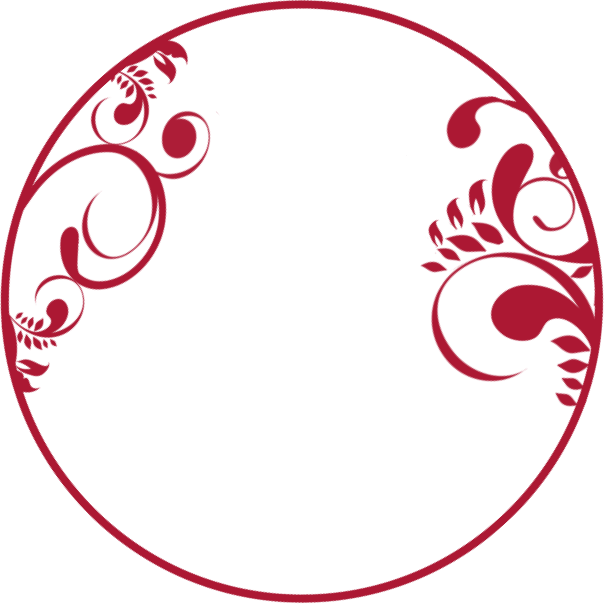 Pink, Floral, Circle Frame - Circle (604x604), Png Download