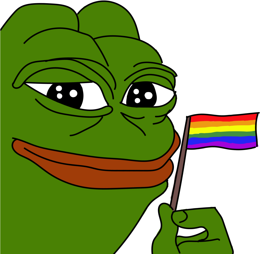 Pepe Pride - Pepe Transparent (1280x1280), Png Download