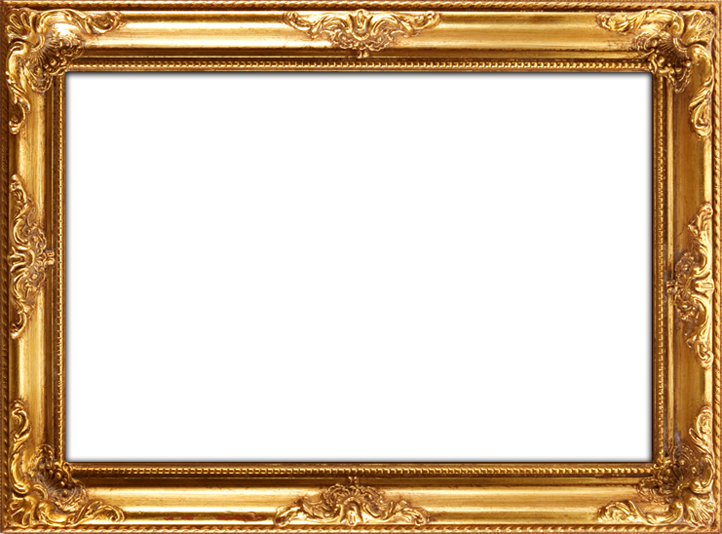 Download Golden Frame Png Photo - Horizontal Picture Frame Png ...
