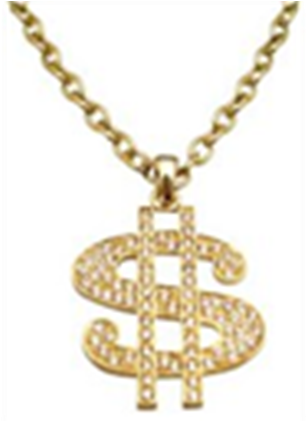 Gold Chain Dollar Sign Png Image Free - Golden Dollar Chain Png ...
