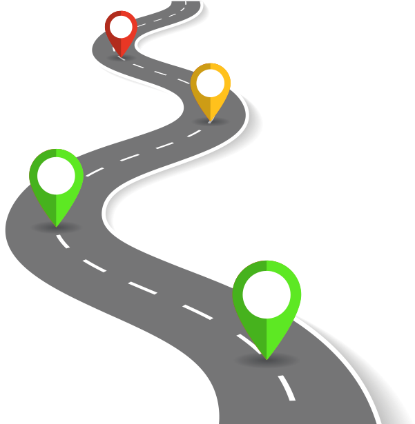 Coordinate Based Road Data - Map (1024x614), Png Download