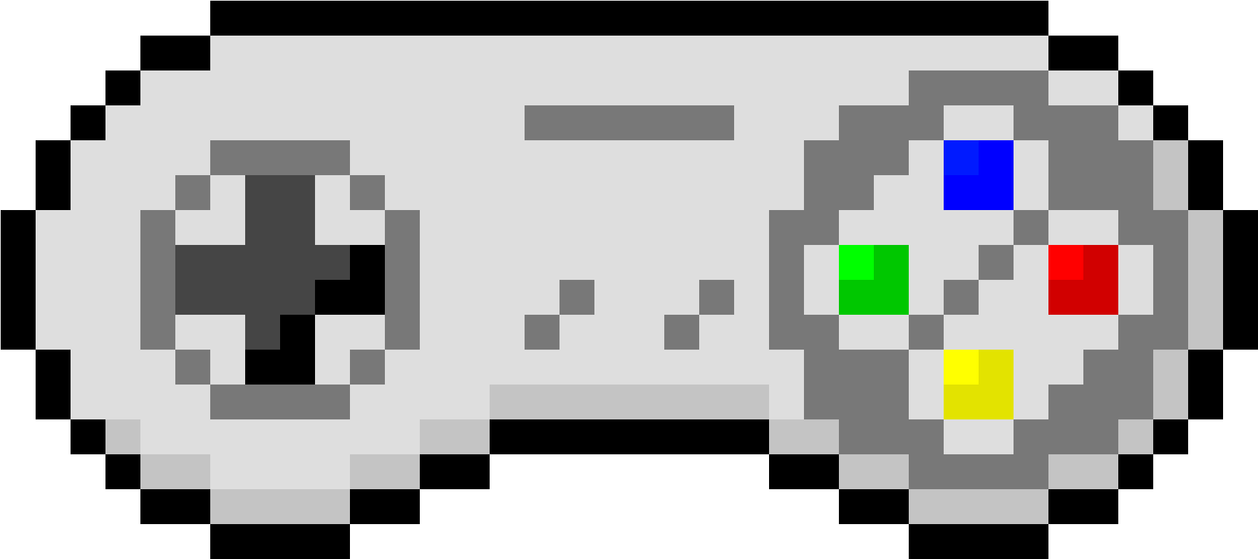 Download Snes Controller - Snes Controller Pixel Art | Transparent PNG ...