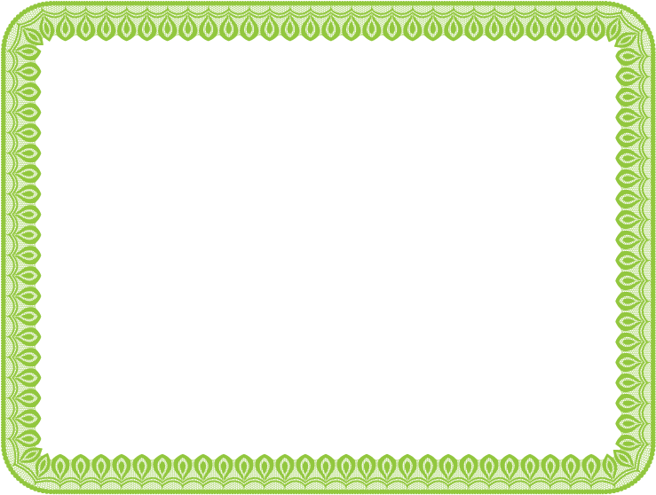 Green Lace Full Sheet Border - Blue (792x612), Png Download