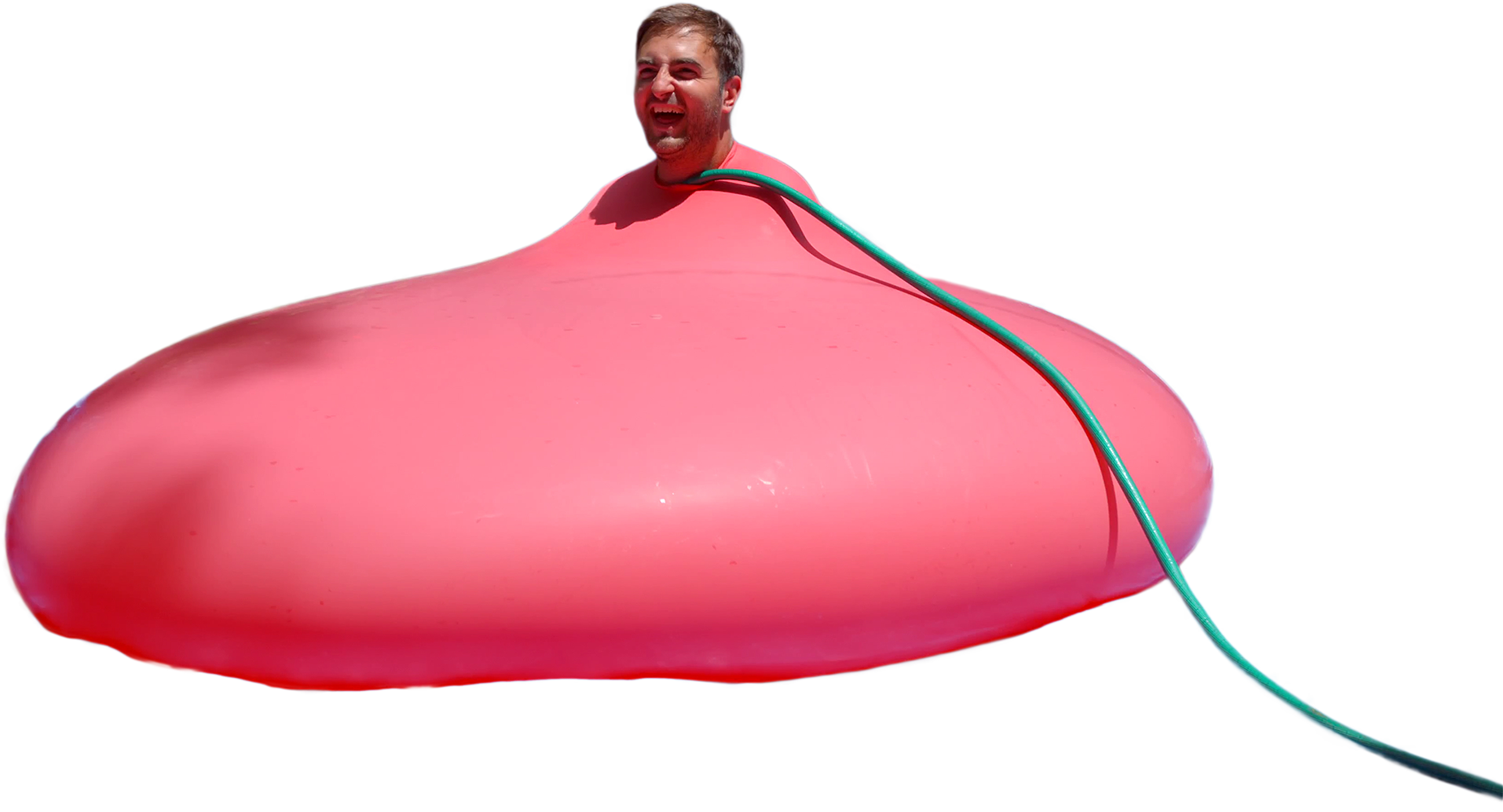 Person6ft Man In 6ft Giant Water Balloon - Man In Pink Balloon ...