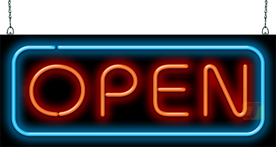 Download Deluxe Neon Open Sign - Neon Open Sign | Transparent PNG ...