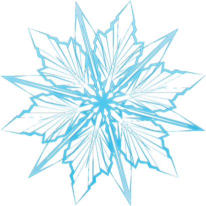 Snowflake Particle - Copo De Nieve Png Frozen (420x420), Png Download