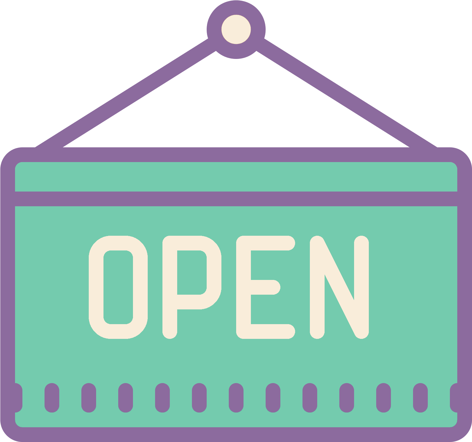 There Is A Rectangle That Says The Words Open On It - Open Sign ...