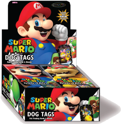 Mario Dog Tag Scd Mock Large - Super Mario Dog Tag Fun Pack Box ...