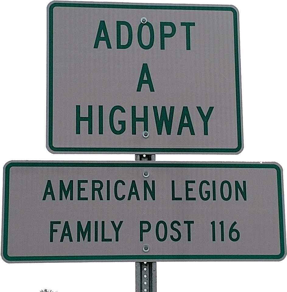 Adopt A Highway - Sign (1419x1064), Png Download