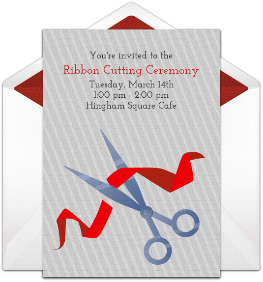 Download Ribbon Cutting Ceremony Online Invitation - Ribbon Cutting ...