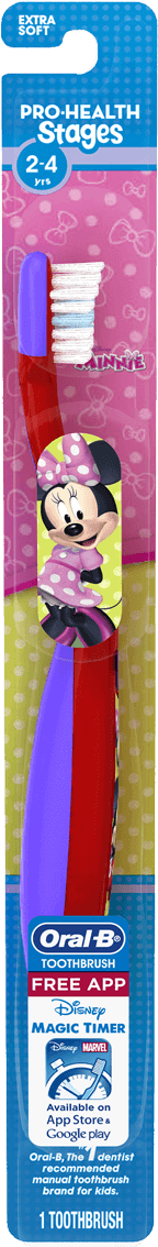 Oral B Pro Health Stages Minnie Mouse Manual Toothbrush - Oral B Magic ...
