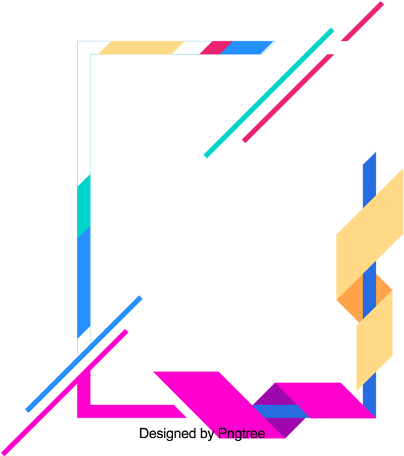 Download Square Polygon Of Coloured Color Geometric Frame, Colorful ...