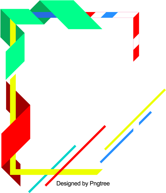 Download Square Polygon Of Coloured Color Geometric Frame, Colorful ...