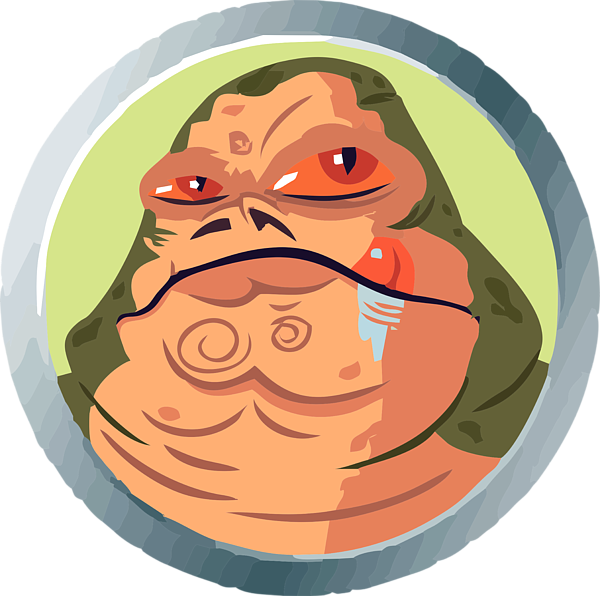 Jabba The Hutt Star Wars Clipart - Jabba The Hutt (600x596), Png Download