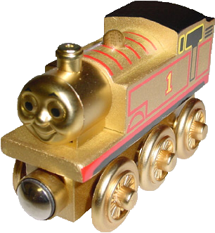 Golden Thomas - Golden Thomas The Tank Engine Toy (400x355), Png Download
