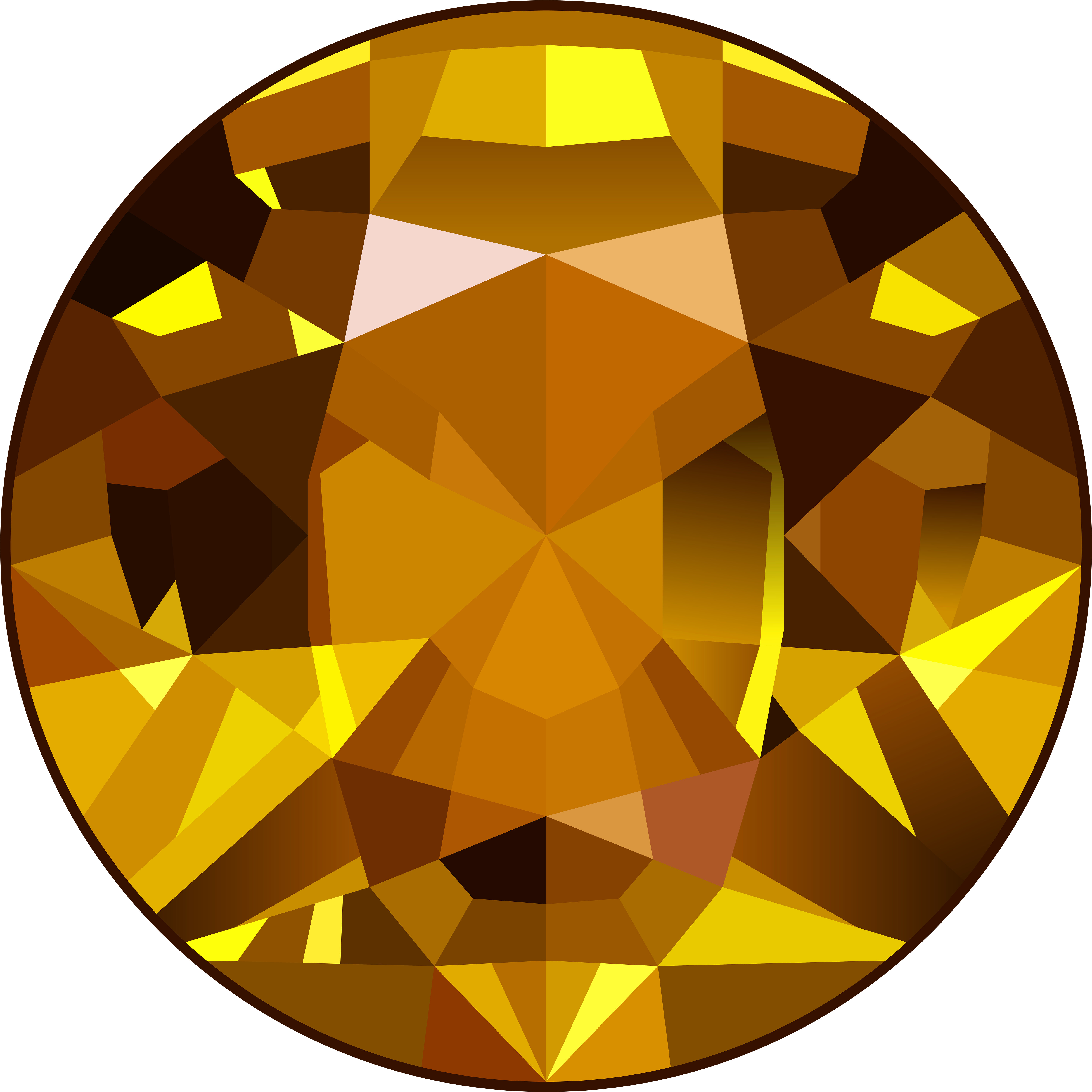 Orange Gem Clipart (6000x6000), Png Download