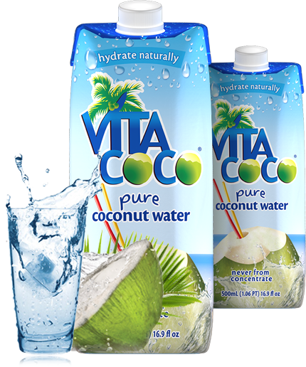 Vita-coco - Vita Coco Coconut Water, Pure, 33.8 Fl Oz ,6 Count (430x516), Png Download