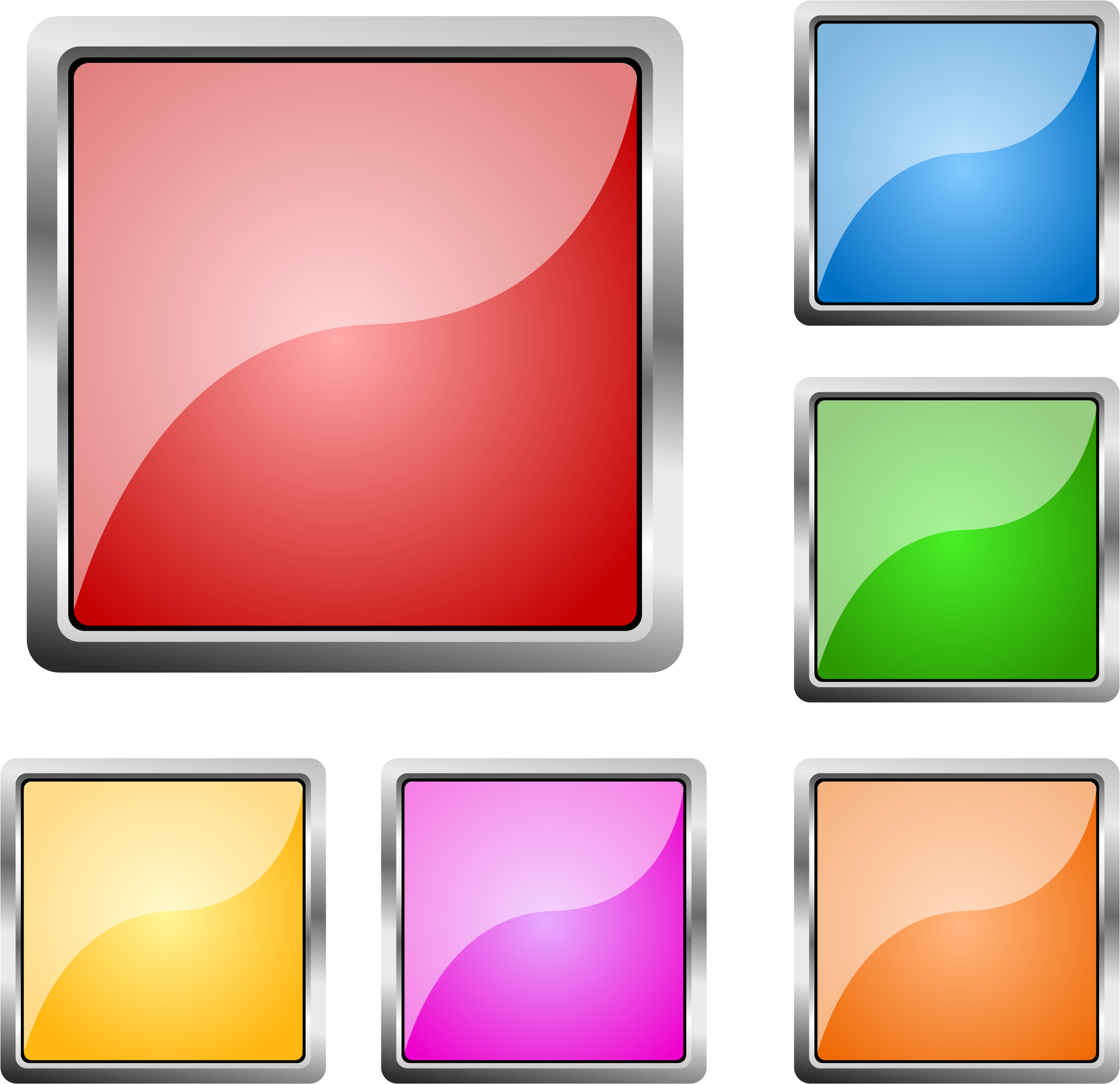 Clipart - Square Button Design (2232x2161), Png Download