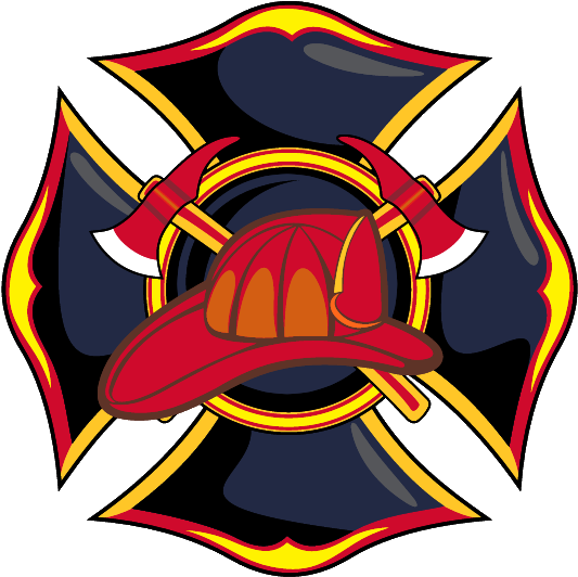 Maltese Cross - Firefighter (545x540), Png Download