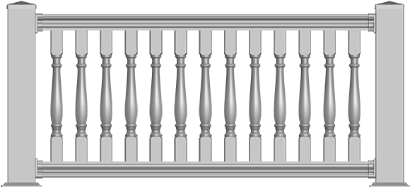 Download Compare Our Rail - Vintage Railing | Transparent PNG Download ...