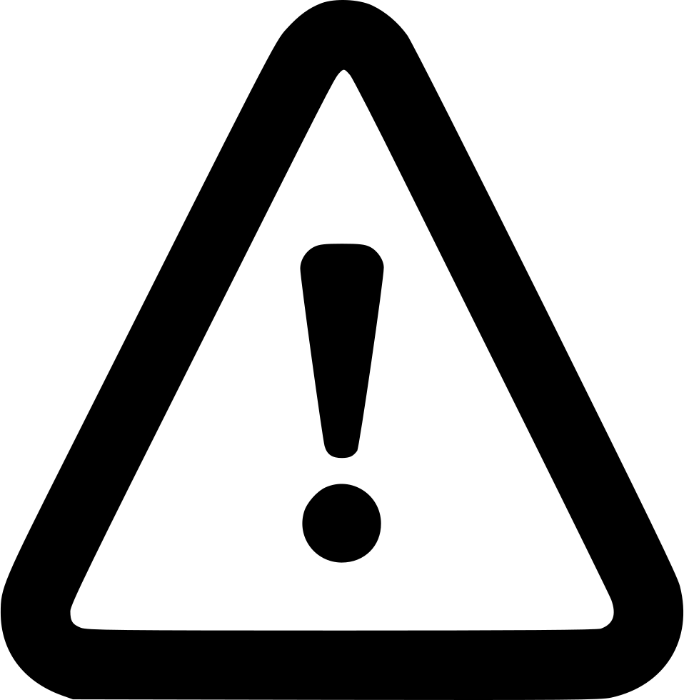 Attention Warning Outline Comments - Alert Triangle Png (958x980), Png ...