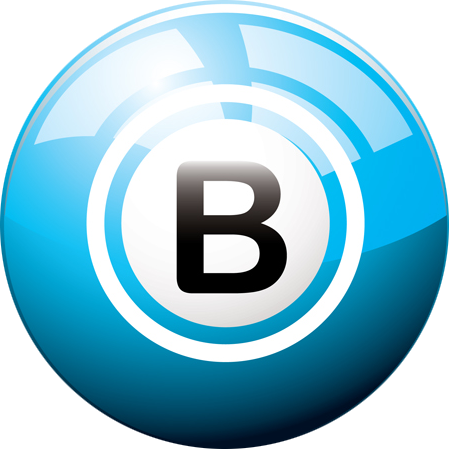 Letterb - Red Bingo Ball Png (449x449), Png Download