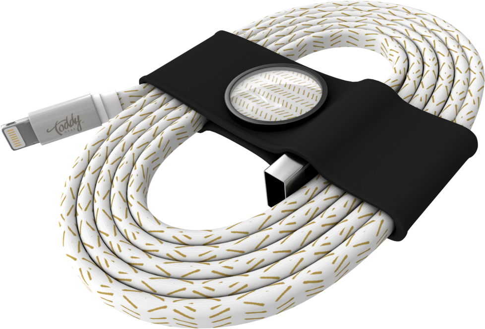 Gold Leaf Cable & Organizer Bundle - Gold (1024x1024), Png Download