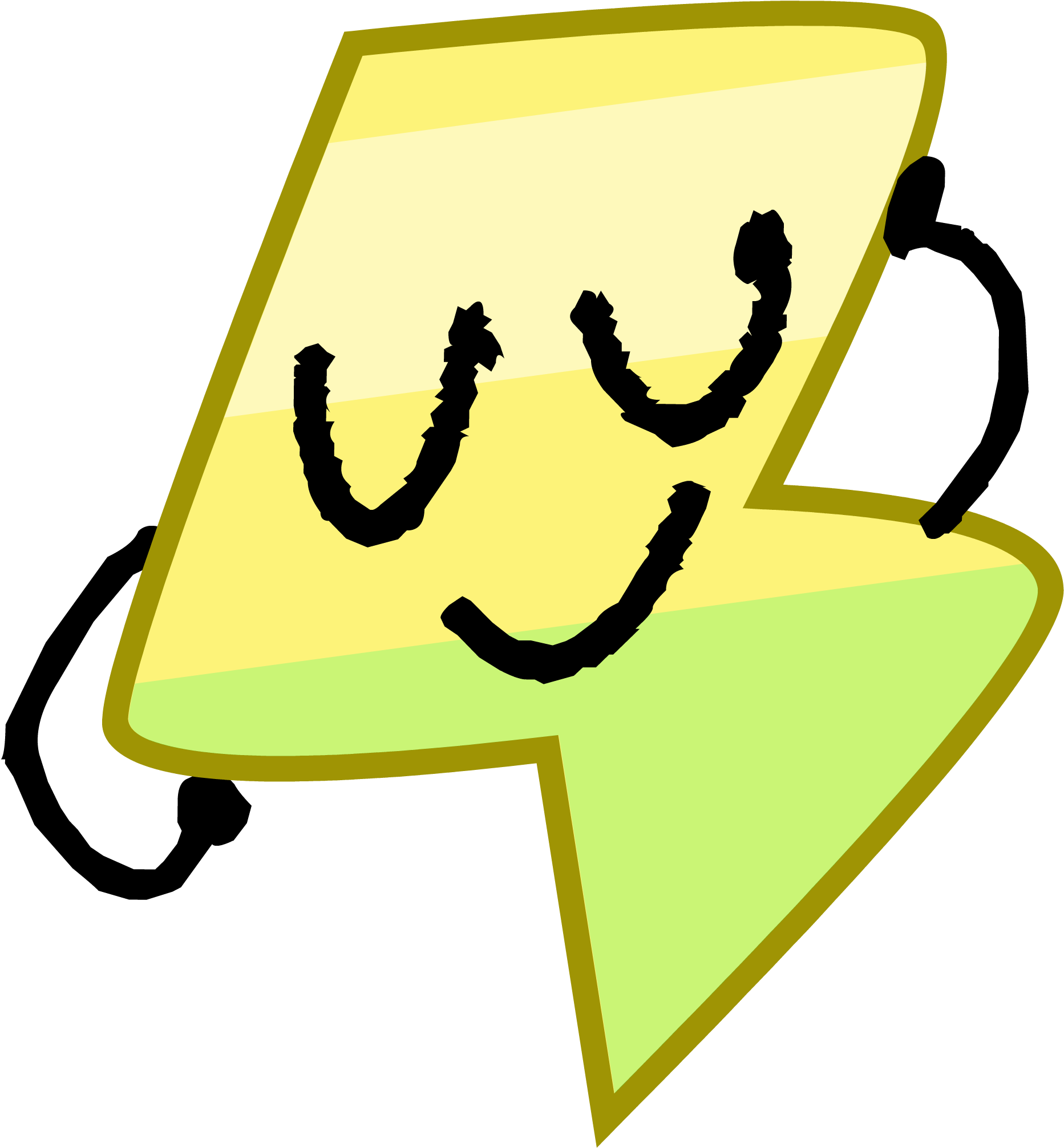 Lightning Intro 2 - Bfb Lightning (1940x2156), Png Download