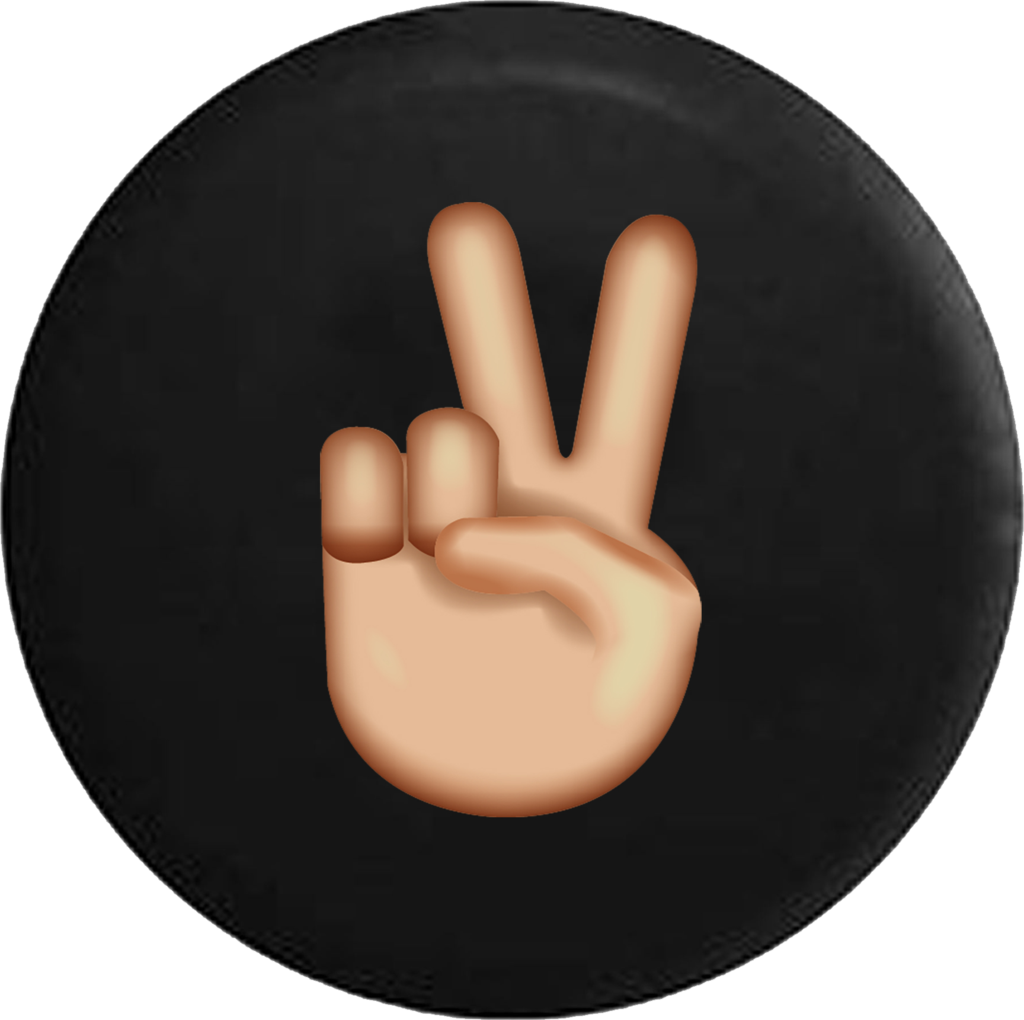 Download Peace Sign Fingers Text Emoji - Steel | Transparent PNG ...