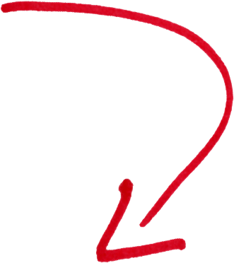 Red Down-arrow - Curved Arrow Pointing Down (504x396), Png Download