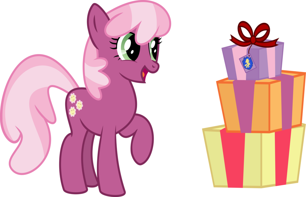 Mlp Presents Png - My Little Pony Birthday Vector (1024x660), Png Download