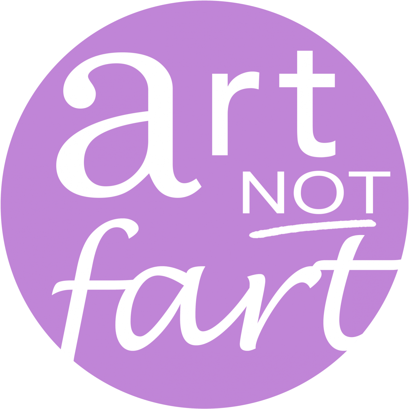 Art Not Fart - Circle (1499x1499), Png Download