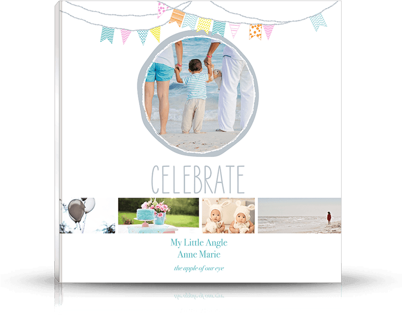 Front Photo Book Cover Designed For Birthday Party, - Birthday Photo ...