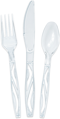 Chinet® Cut Crystal® Cutlery - Knife (435x435), Png Download