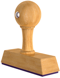 Picture For Category Wooden Stamps - Wood Stamp Png (600x422), Png Download