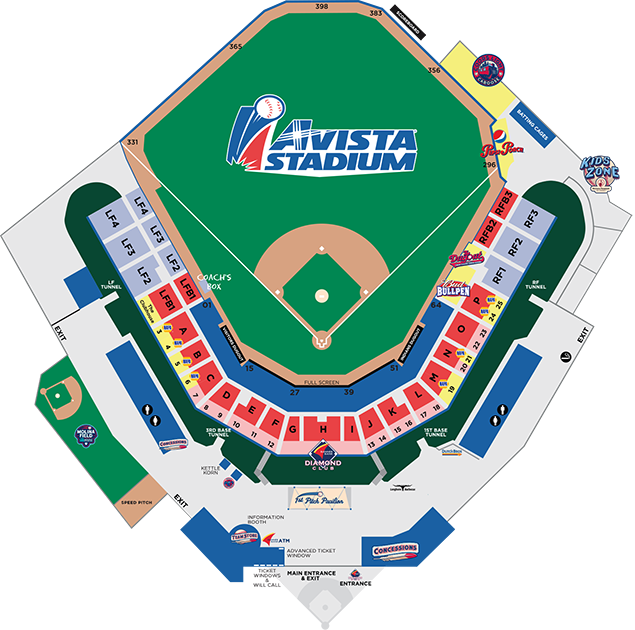 Avista Stadium Map - Avista (635x630), Png Download