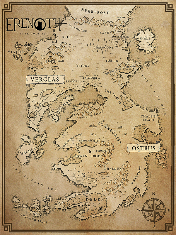 Fantasy Map Border (800x800), Png Download