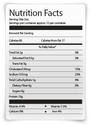 Sandwich Sliced Ham Nutrition Facts - Ham Sandwich Nutrition Label ...