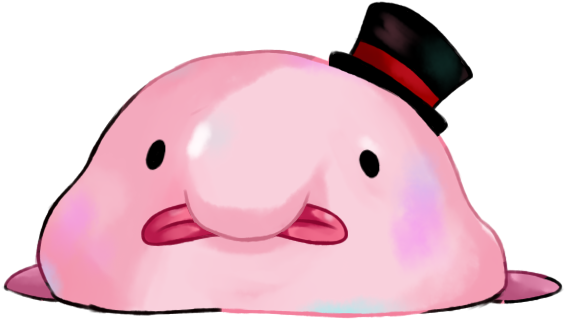 Slob Fish - Blobfish Drawing (712x465), Png Download