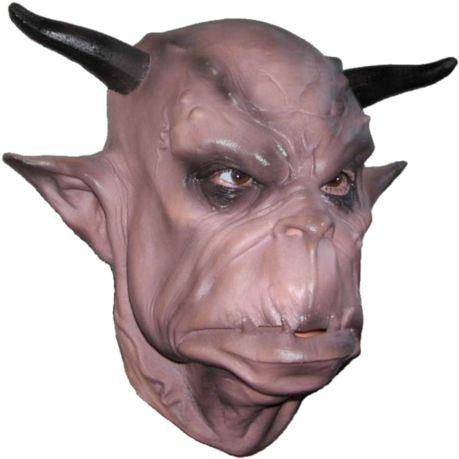 Demon Orc Realistic Mask - Orc Face Png (500x496), Png Download