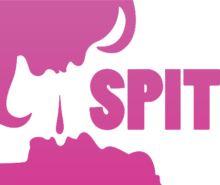 View The Trailer - Spit Logo (445x374), Png Download