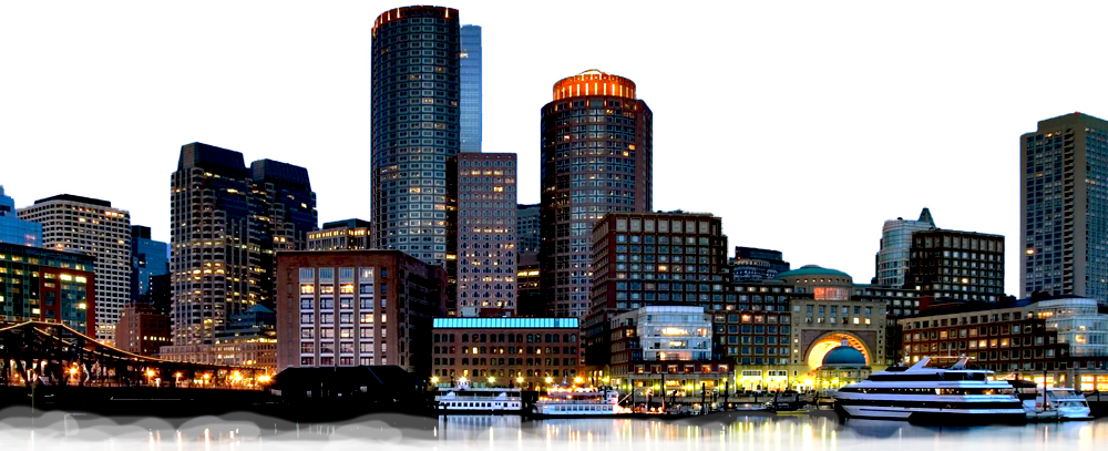 Download Cityscape At Night Png Graphic Library Library - Boston ...