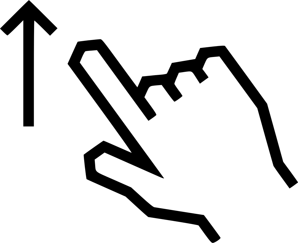 Swipe Up Arrow - Swipe Up Arrows (980x802), Png Download