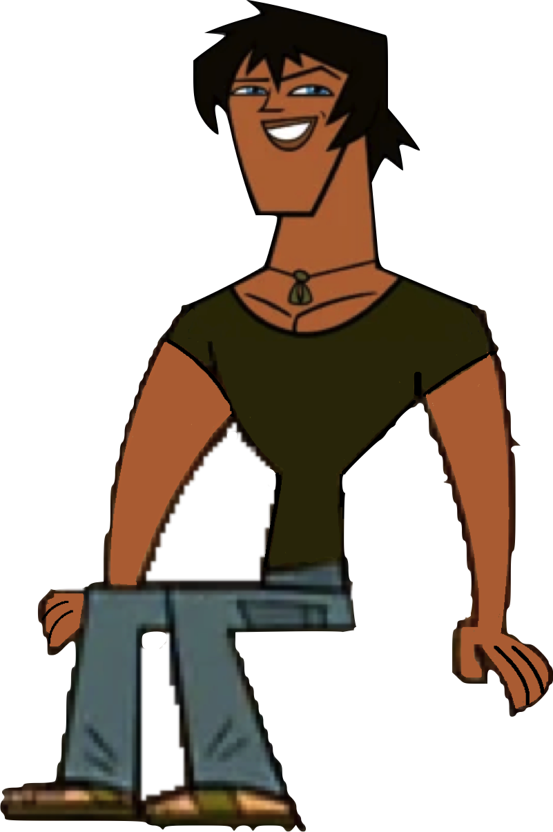 Justin Sit - Total Drama Island Justin Sitting (801x1206), Png Download