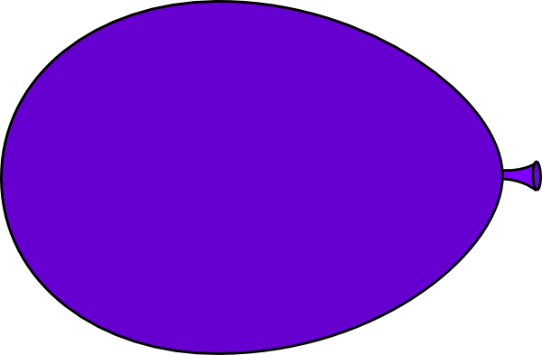 New Blue Clip Art At Clker Com - Balloon (600x393), Png Download